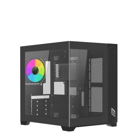CASE MICRO ATX NOUA VISION ZK100 MINI NERO 3*USB3.0/2.0 1*FAN ARGB ...